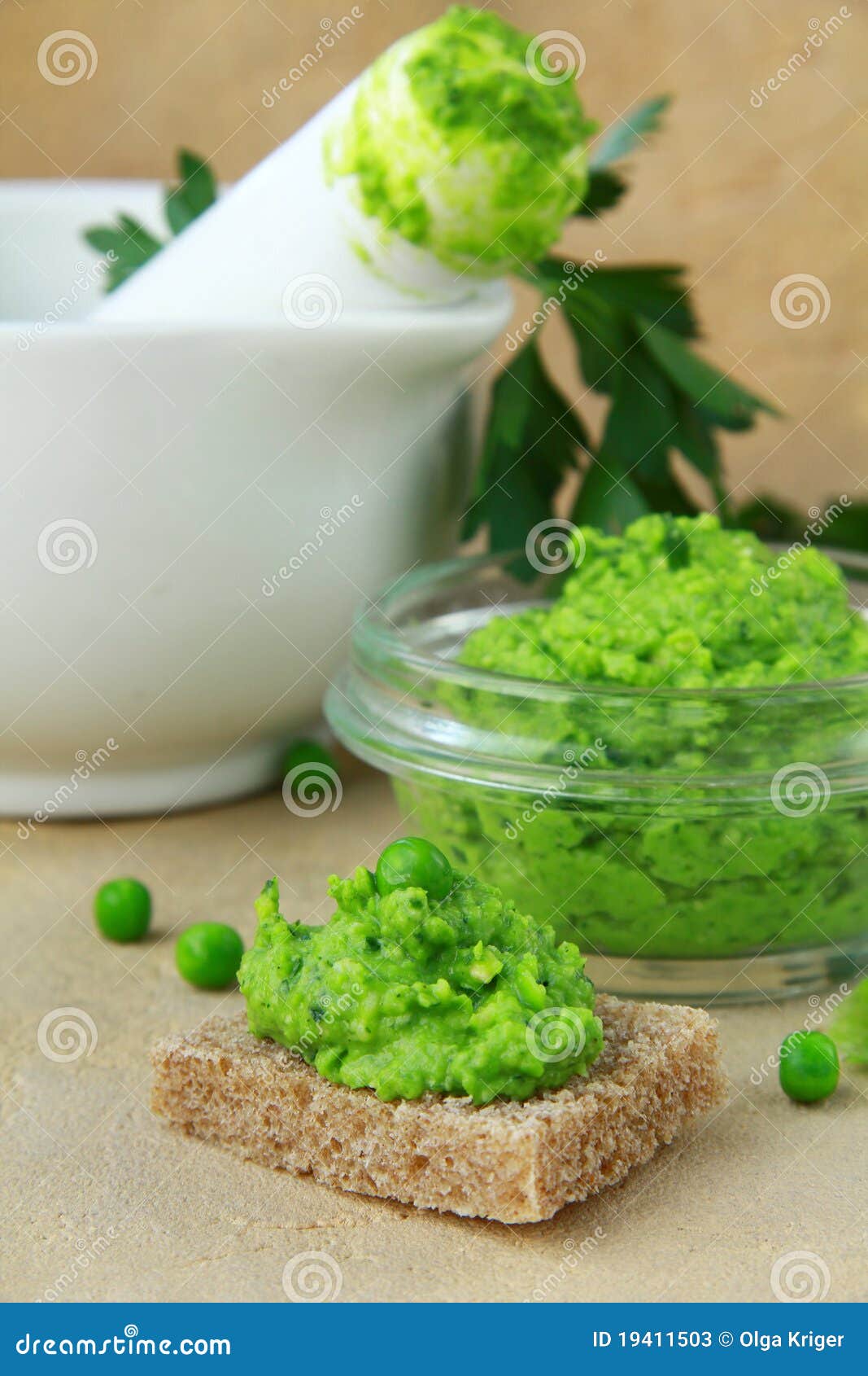 Pate with green peas stock image. Image of diet, meal - 19411503
