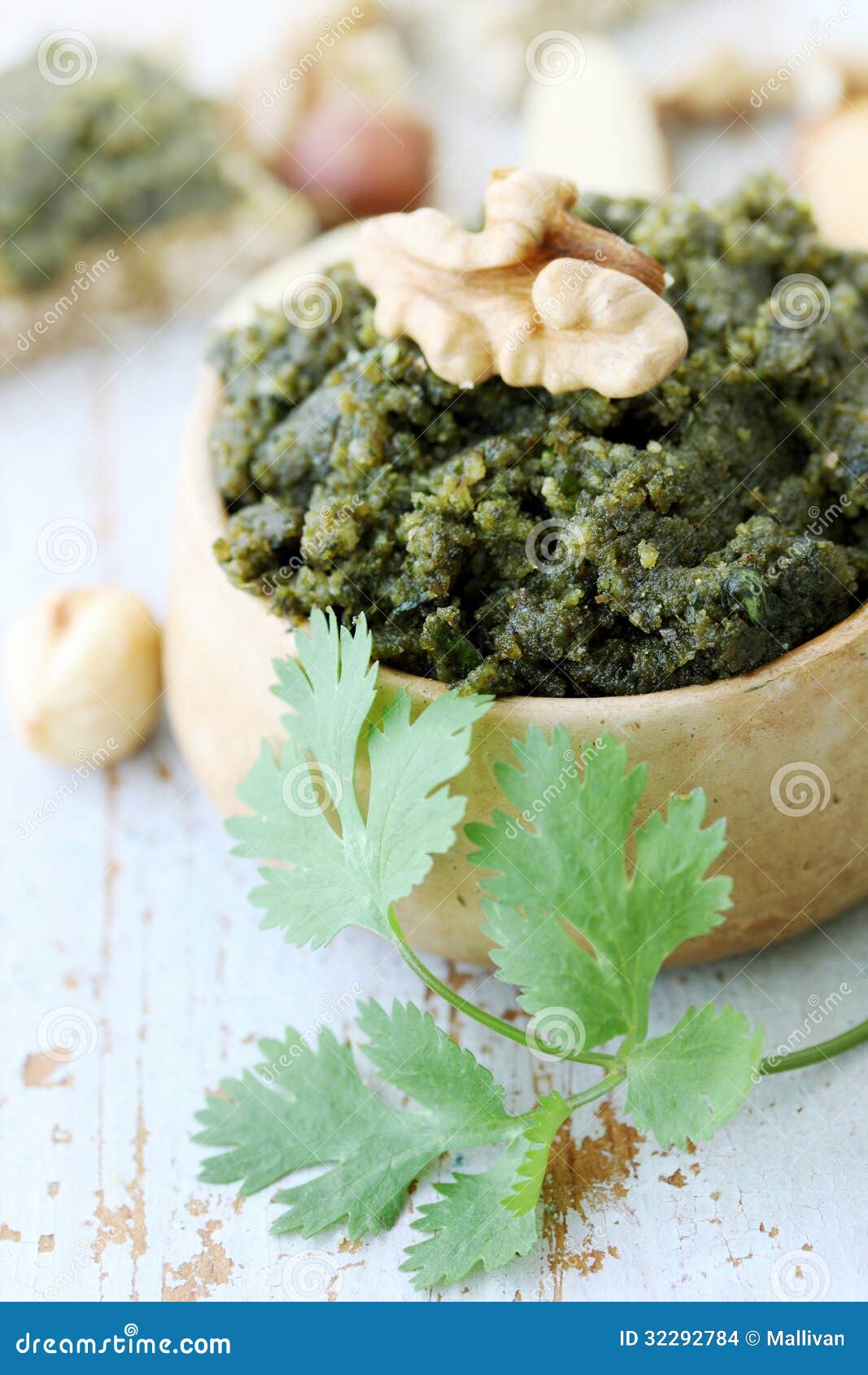 Pate nuts cilantro stock photo. Image of canape, kitchen - 32292784