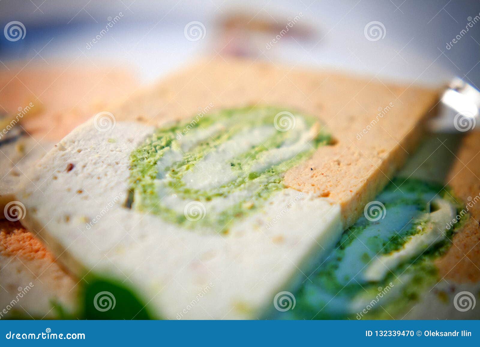 Pate roll with salad stock photo. Image of tasty, roll - 132339470