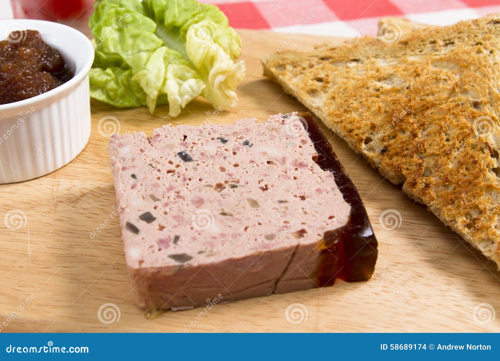 Pate and toast stock photo. Image of brown, ardennes - 58689174