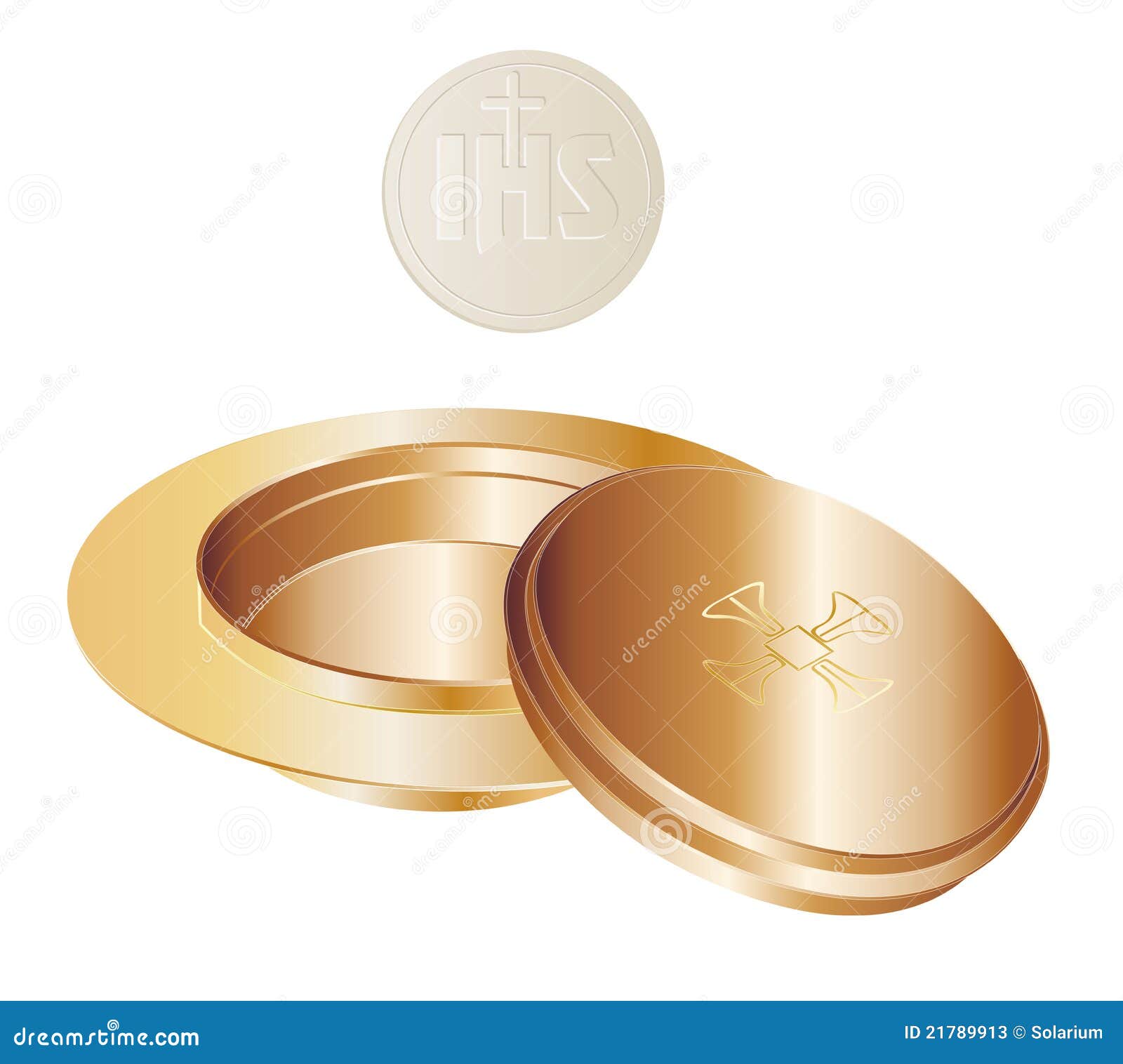 Paten stock vector. Illustration of gilded, catholics - 21789913