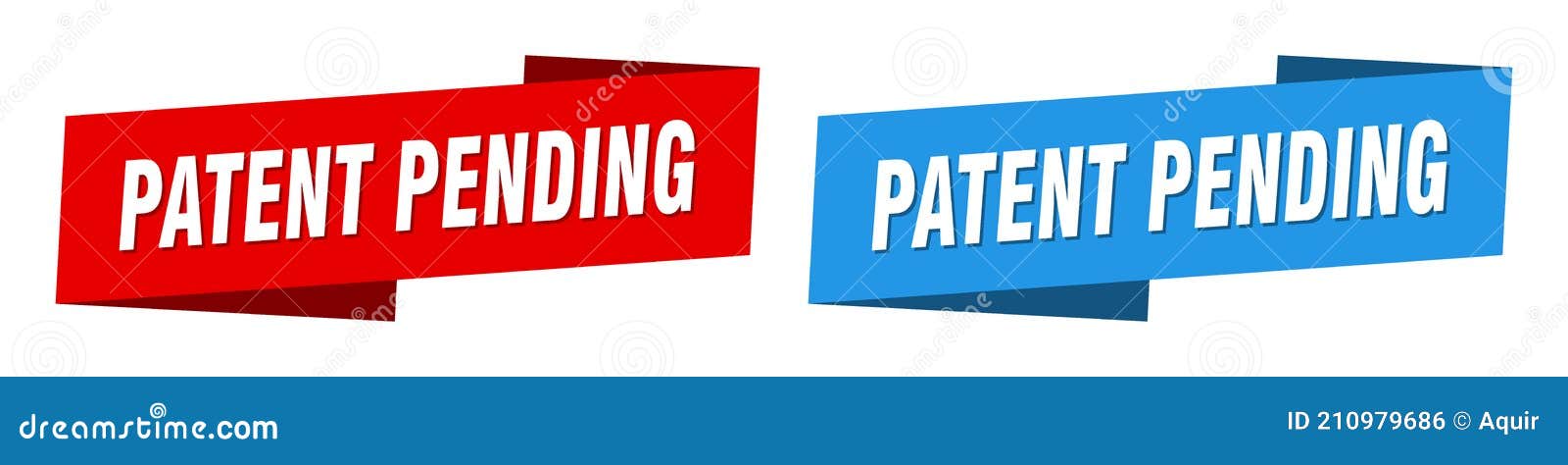 Patent Pending Banner. Patent Pending Ribbon Label Sign Set Stock ...