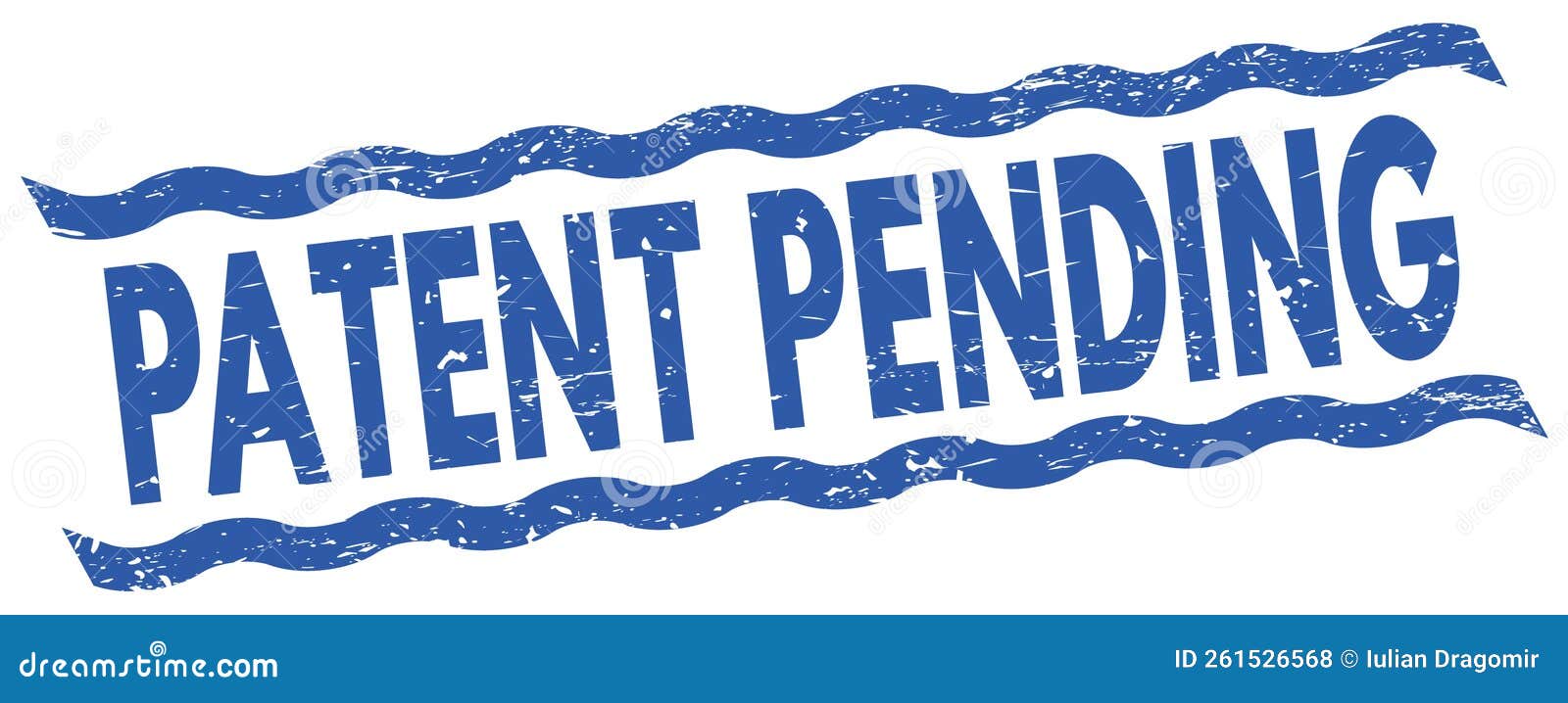 PATENT PENDING Text on Blue Lines Stamp Sign Stock Illustration ...