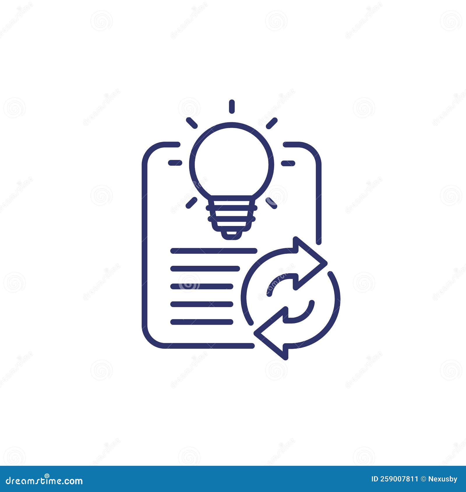 Renewal Line Icons Collection. Refreshment, Restoration, Rejuvenation ...