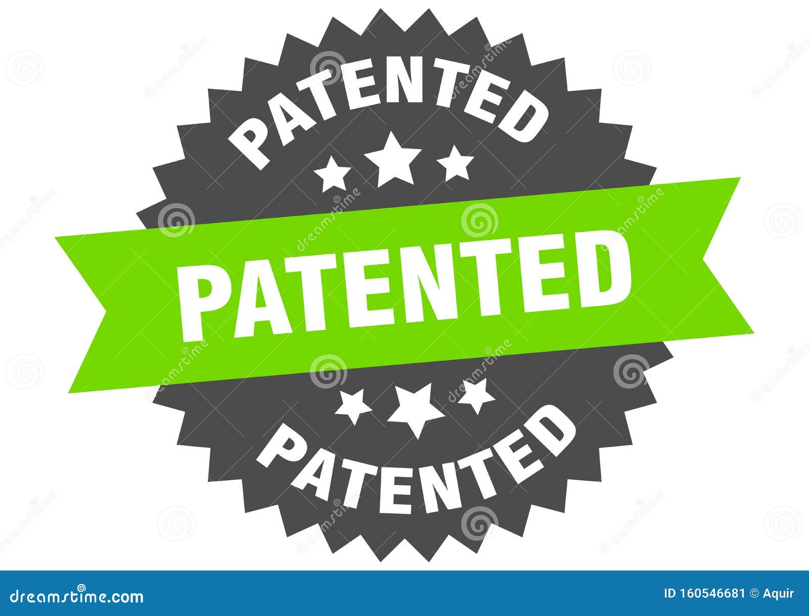 Patentado ilustración del vector. Ilustración de pegatina - 160546681
