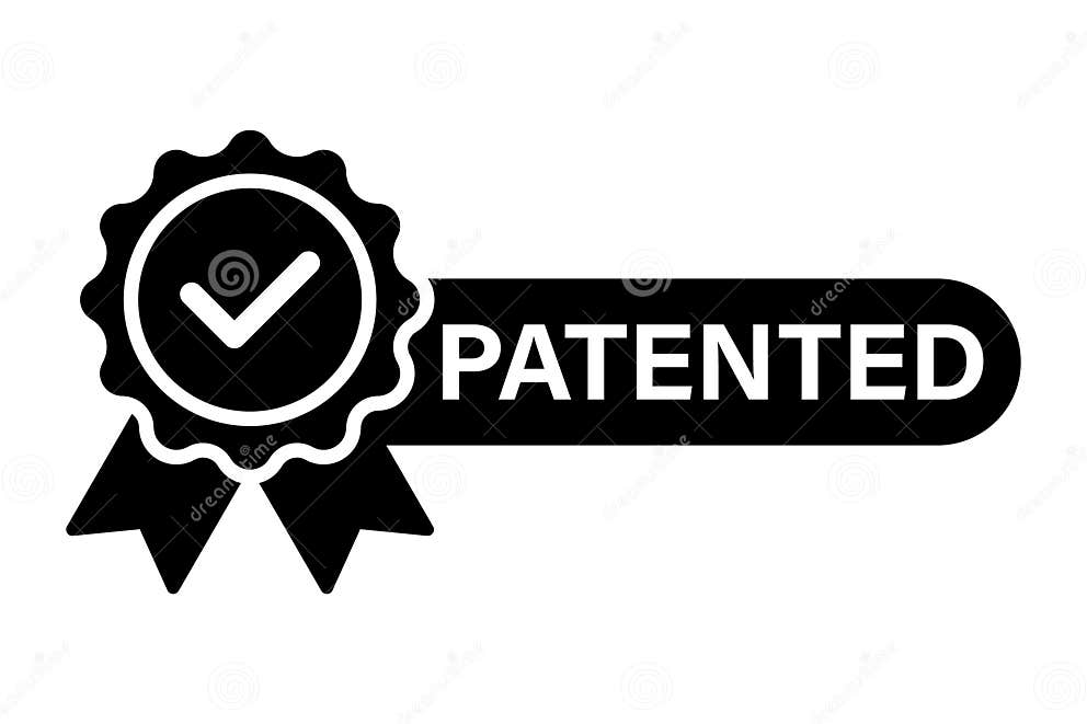 Patented Icon Symbol Basic Simple Design. Stock Illustration ...