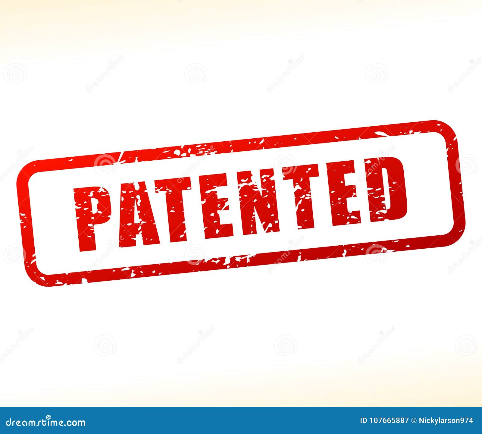 Patented Icon on White Background Stock Vector - Illustration of ...