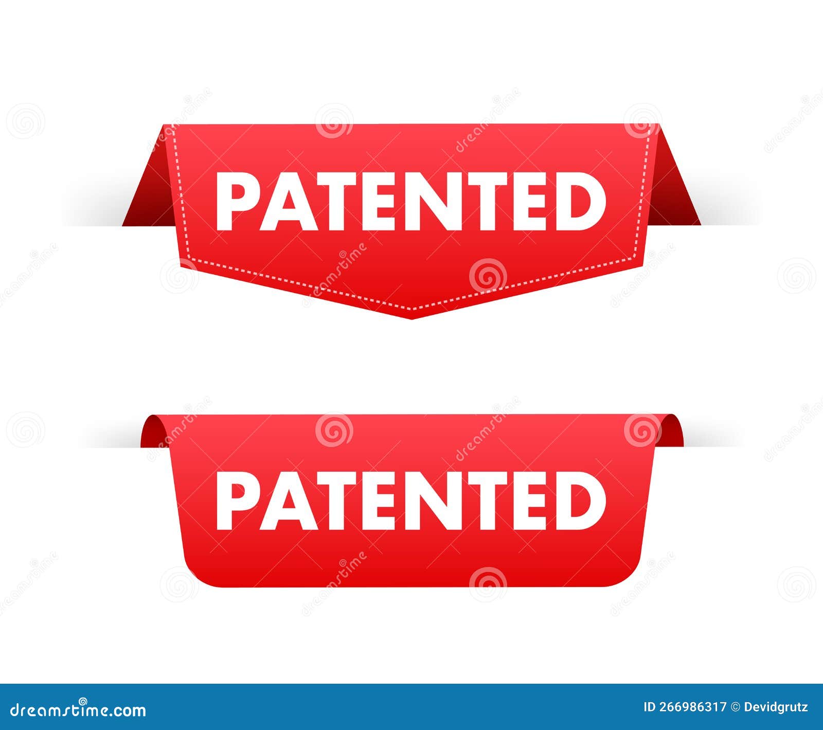 Patented Label. Intellectual Property Icon. Vector Stock Illustration ...