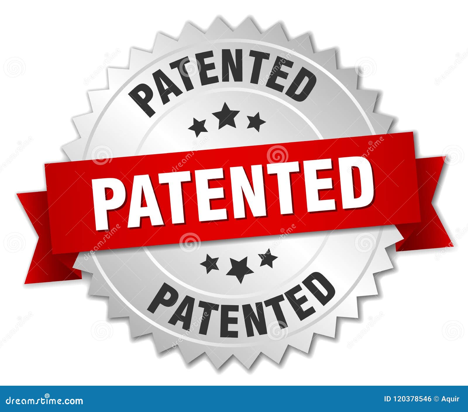 Patented stock vector. Illustration of sign, round, patented - 120378546