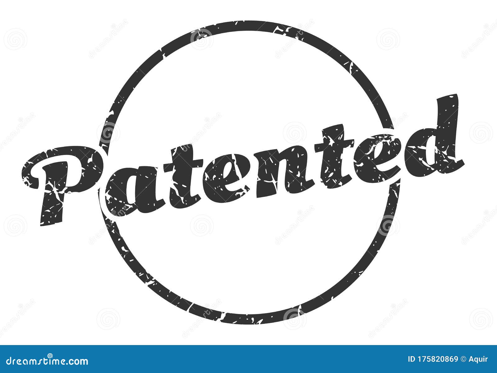 Patented Sign. Patented Round Vintage Stamp Stock Vector - Illustration ...
