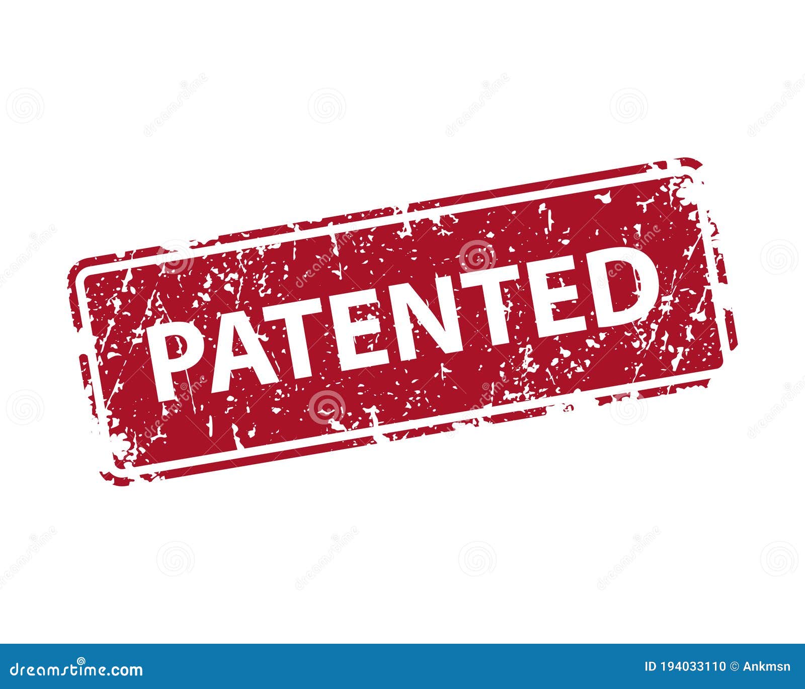 Patented Sign Sticker. Stamp Vector Texture Stock Vector - Illustration ...
