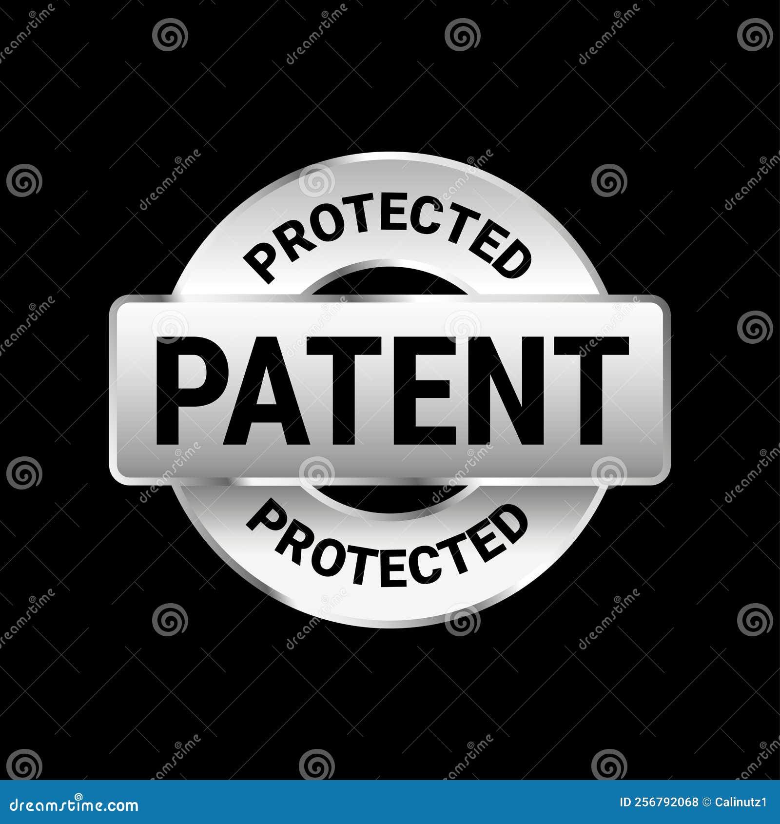 Patented Vector Round Icon Stamp Badge Stock Vector - Illustration of ...