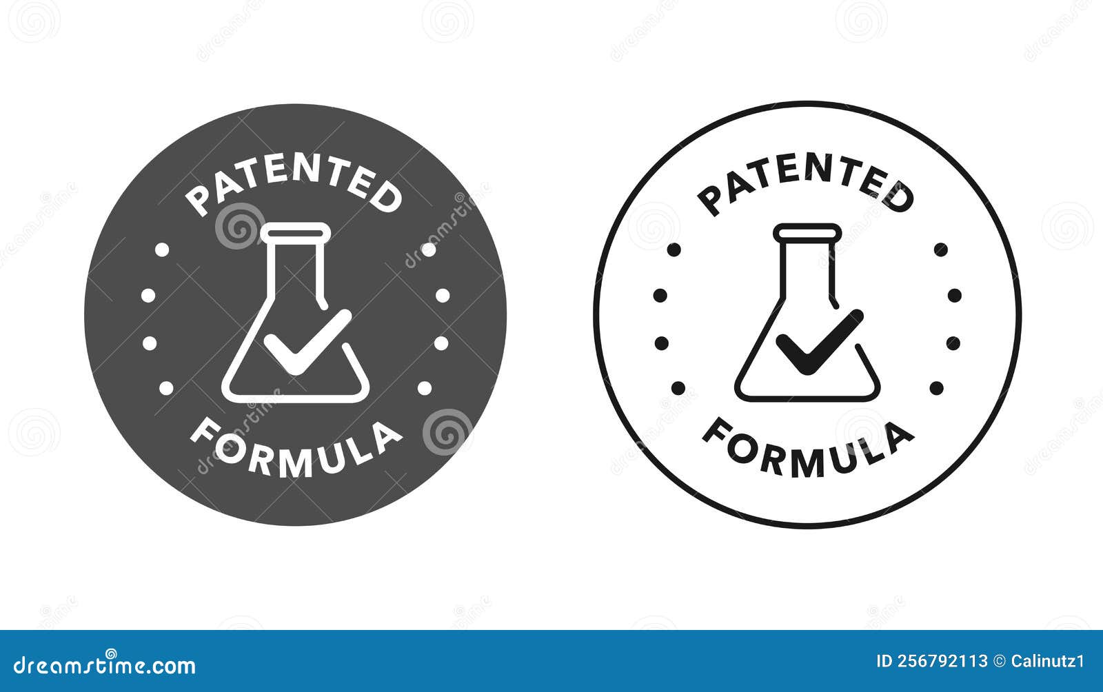 Patented Vector Round Icon Stamp Badge Stock Vector - Illustration of ...