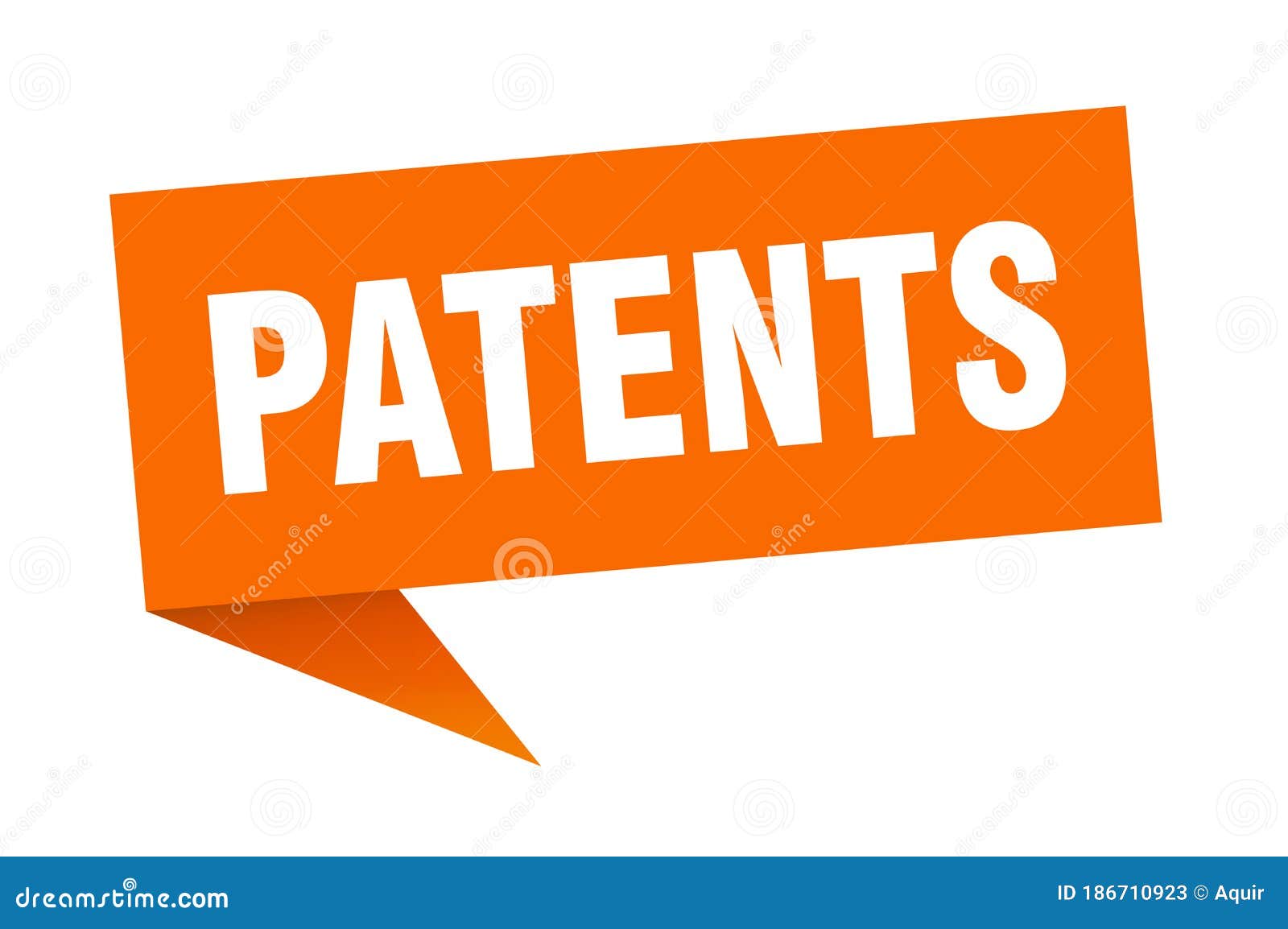 Patents Banner. Patents Speech Bubble Stock Vector - Illustration of ...