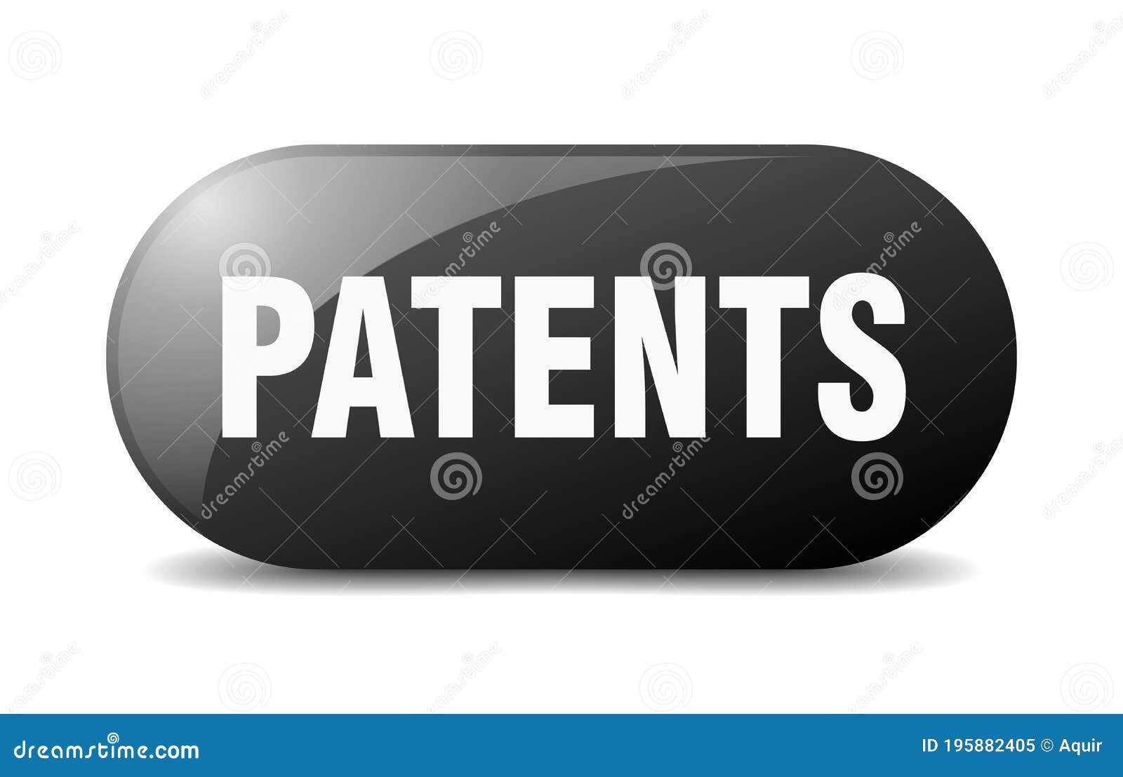 Patents Button. Sticker. Banner. Rounded Glass Sign Stock Vector ...
