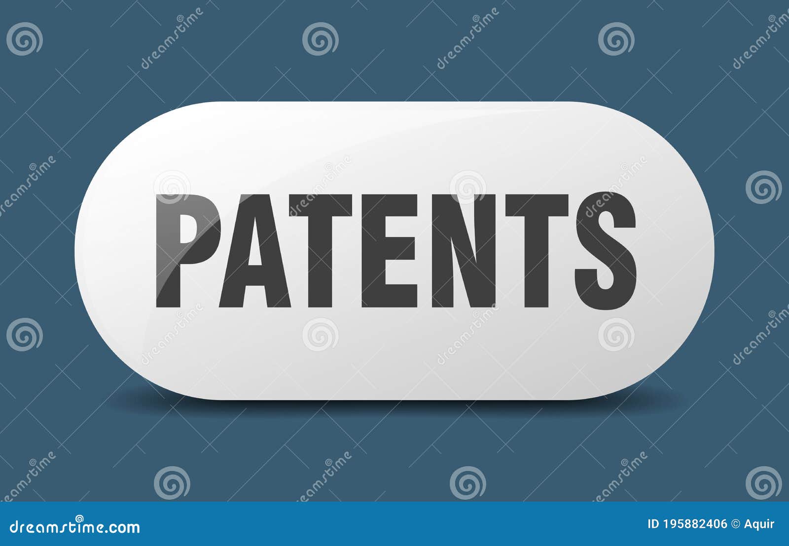 Patents Button. Sticker. Banner. Rounded Glass Sign Stock Vector ...