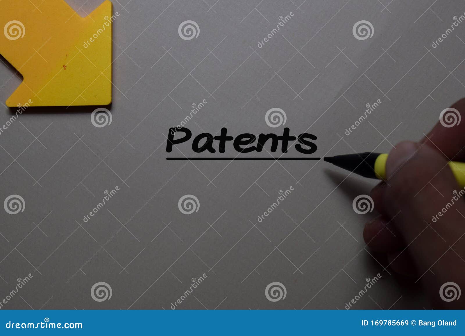 Patents Write on a Paperwork on Office Desk Stock Image - Image of ...
