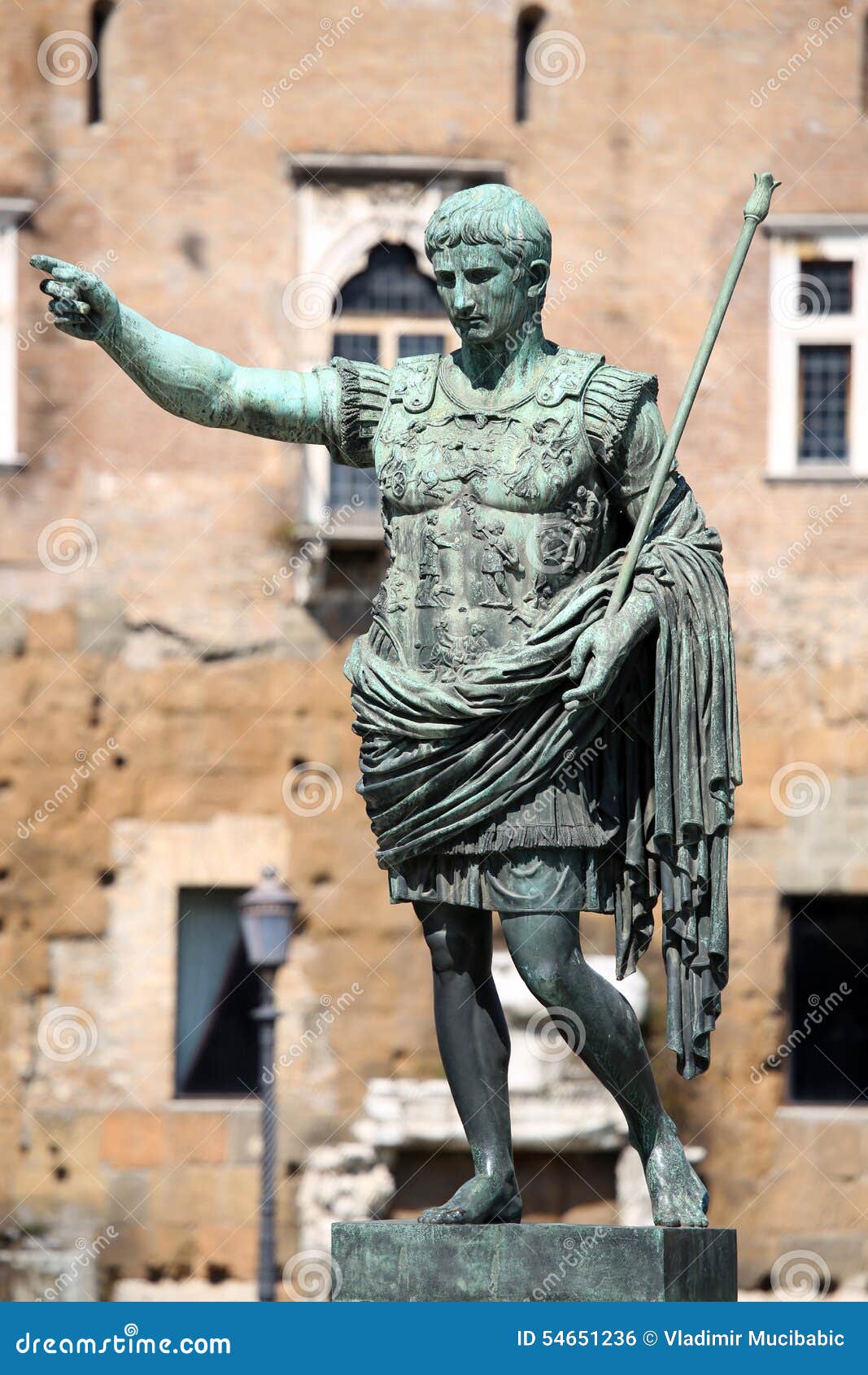 PATER Statuen-CAESAR Augustuss PATRIAE, Rom, Italien Stockfoto - Bild ...