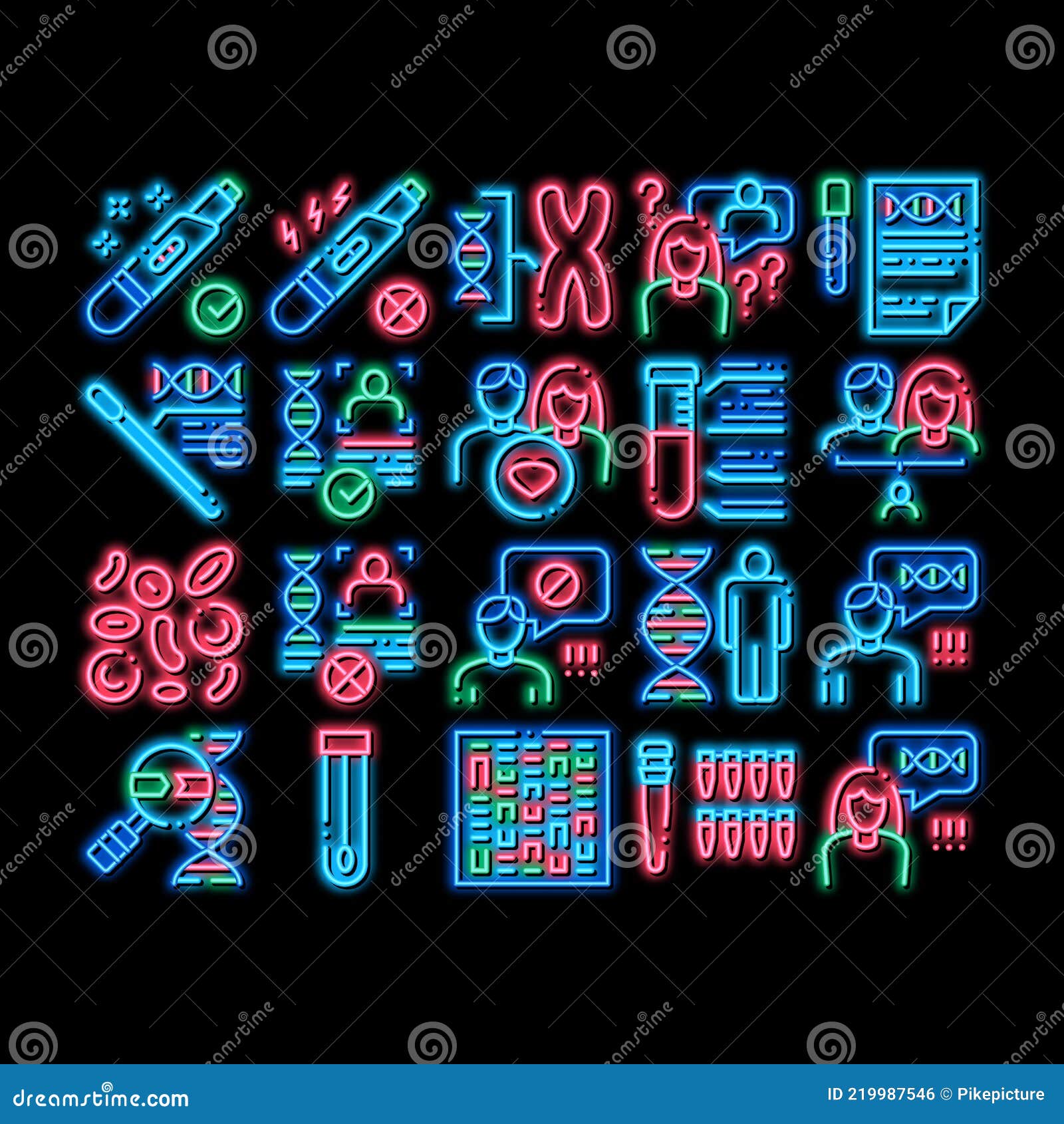 Paternity Test Dna Minimal Infographic Banner Vector Cartoondealer