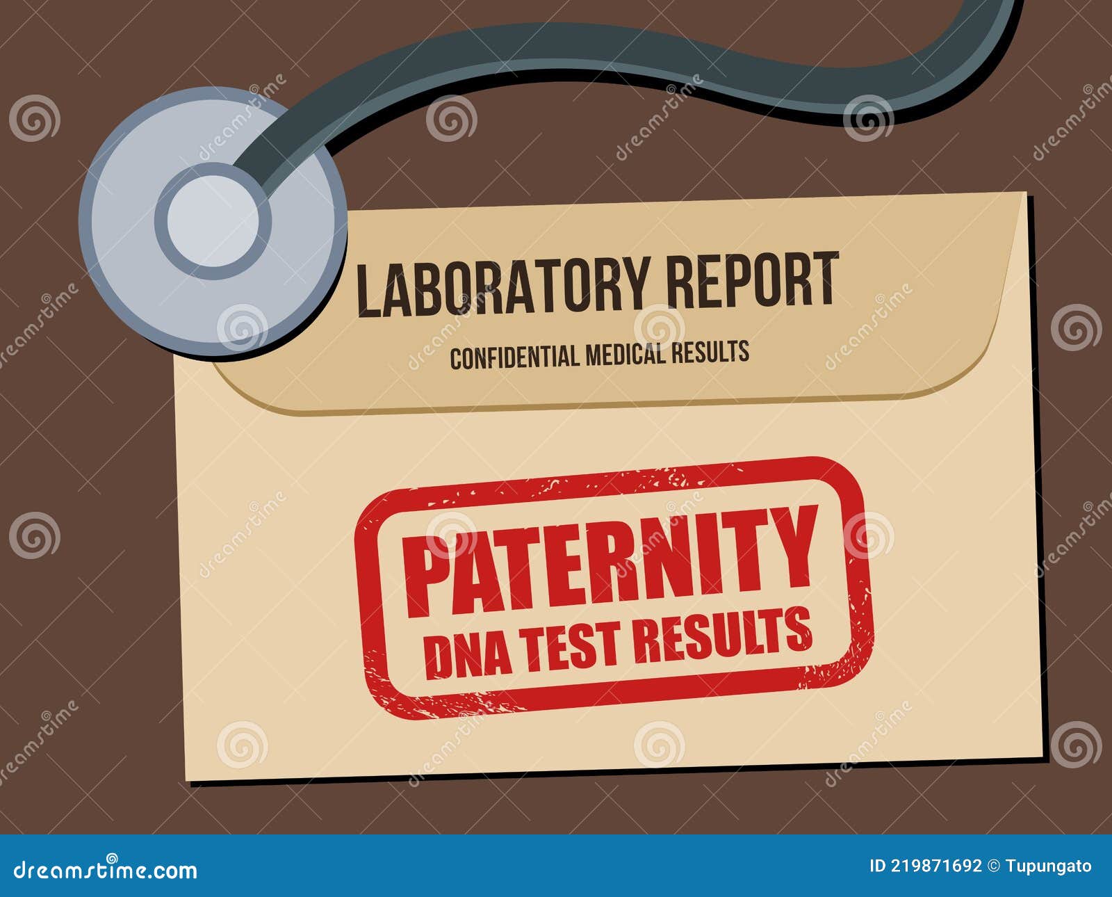 Paternity Test - DNA Test Results Stock Vector - Illustration of ...