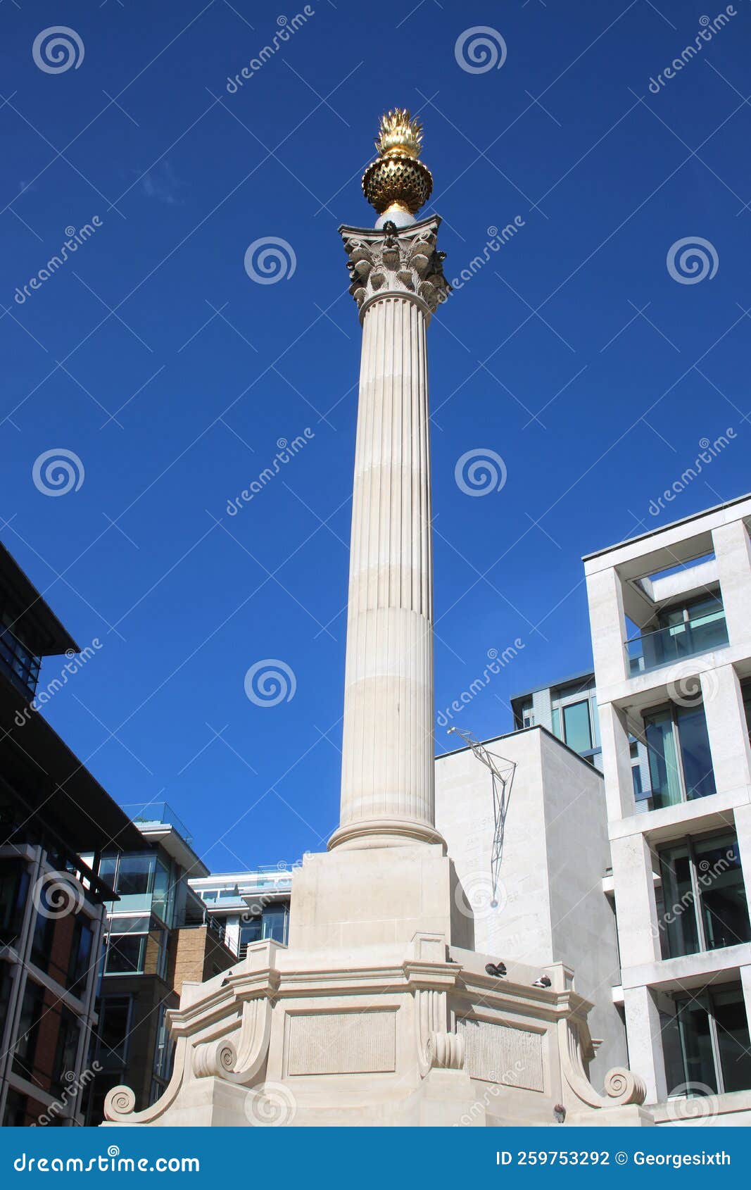 Paternoster Column, Paternoster Square, London Stock Photo - Image of ...