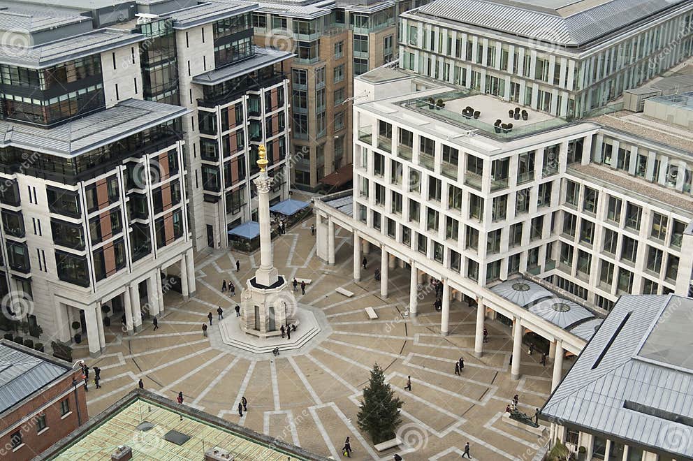 Paternoster Square, London stock photo. Image of england - 20918220