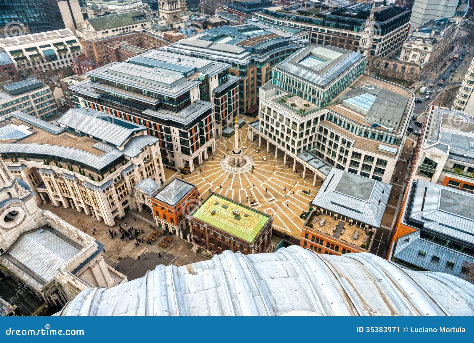Paternoster Square, London. Stock Image - Image of illuminated ...