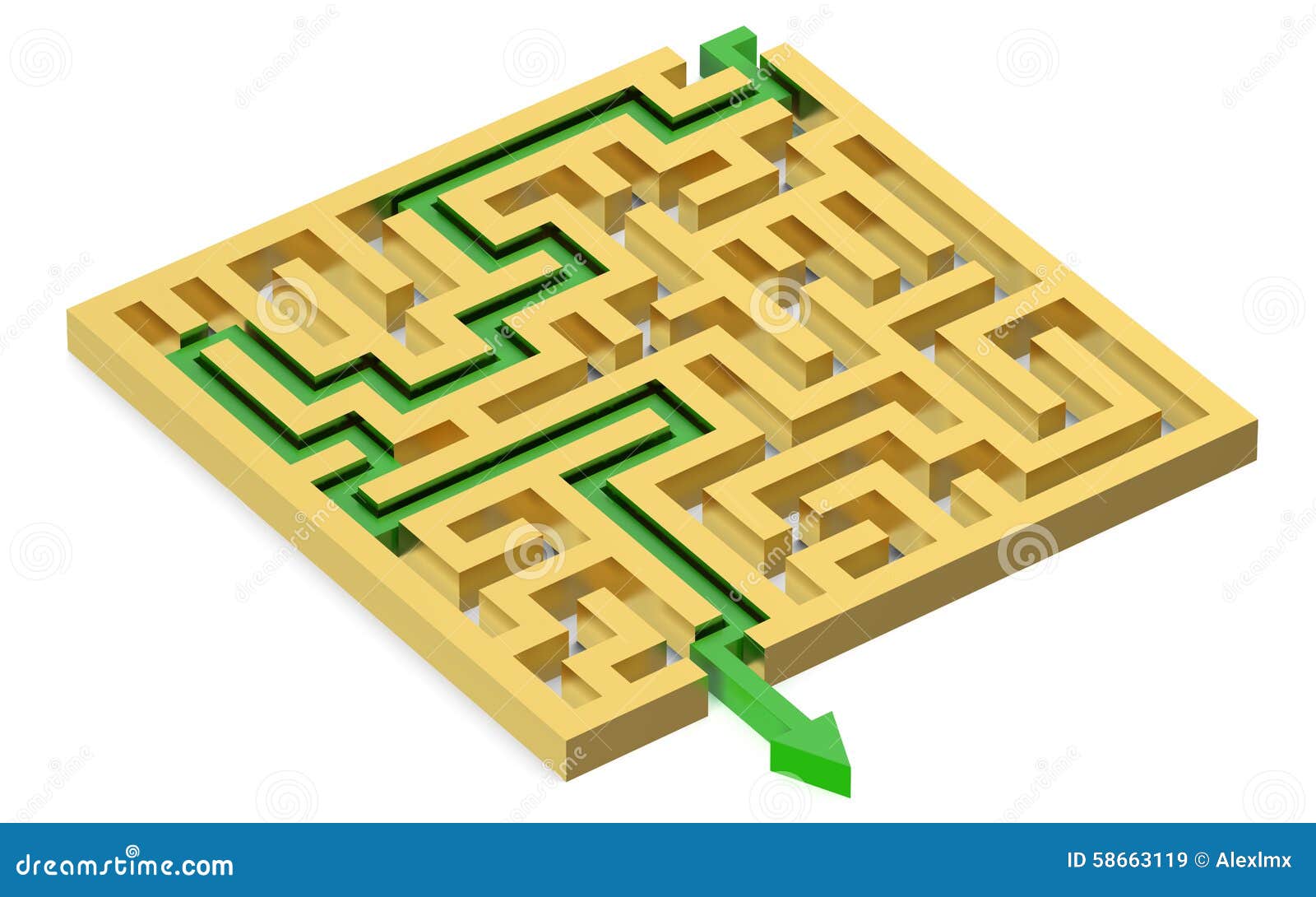 Path across labyrinth stock illustration. Illustration of help - 58663119 Path across labyrinth stock illustration. Illustration of help - 58663119