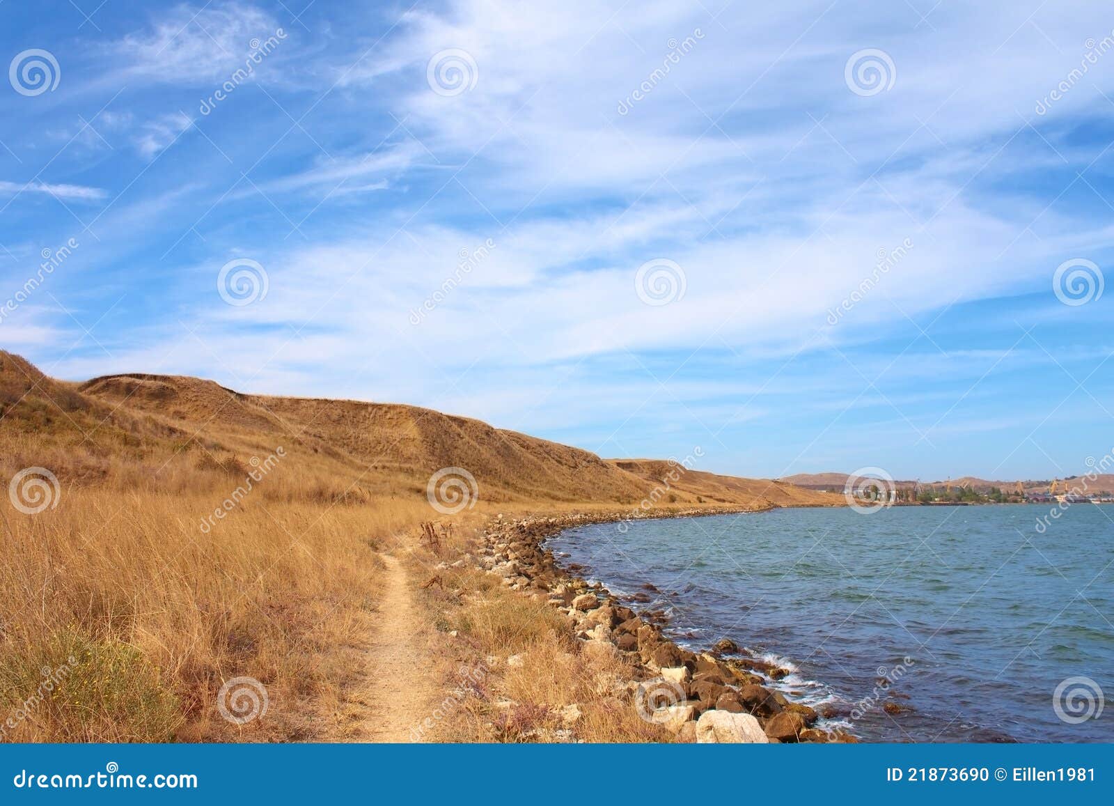 Path Along the Black Sea, Crimea, Ukraine Stock Photo - Image of hill ...