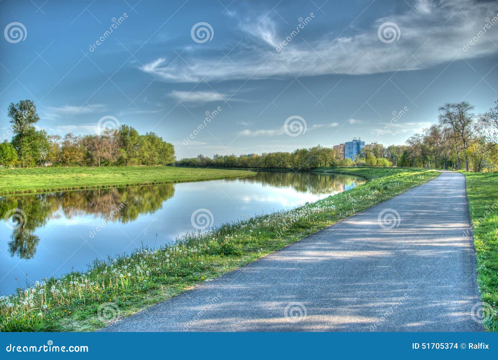 The path along the river stock photo. Image of distance - 51705374