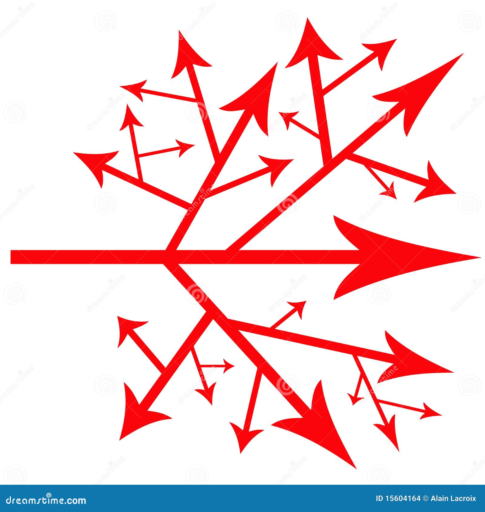 Path of arrows stock illustration. Illustration of arrow - 15604164