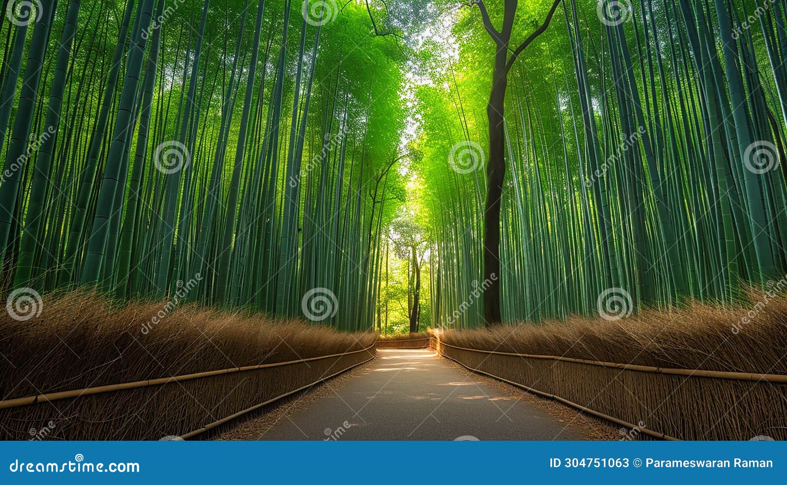 Path in bamboo forest stock image. Image of natural - 304751063