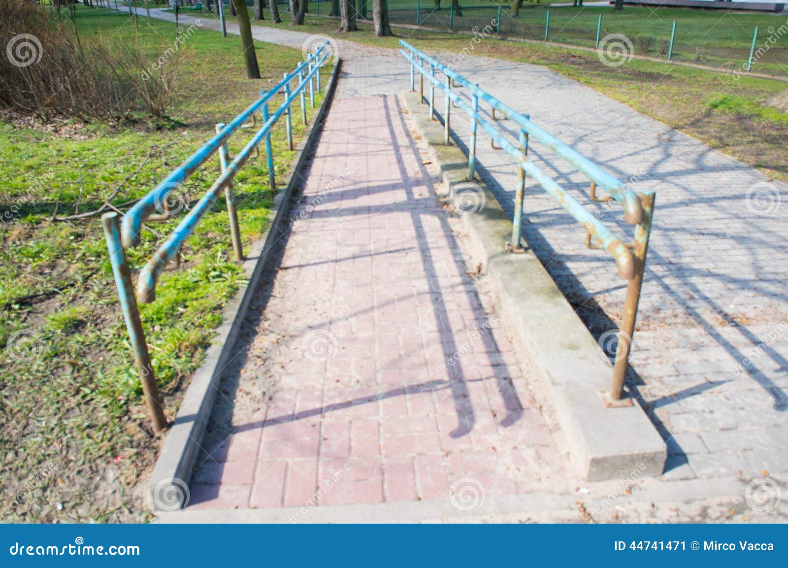 Path with barrier stock image. Image of outdoor, footpath - 44741471