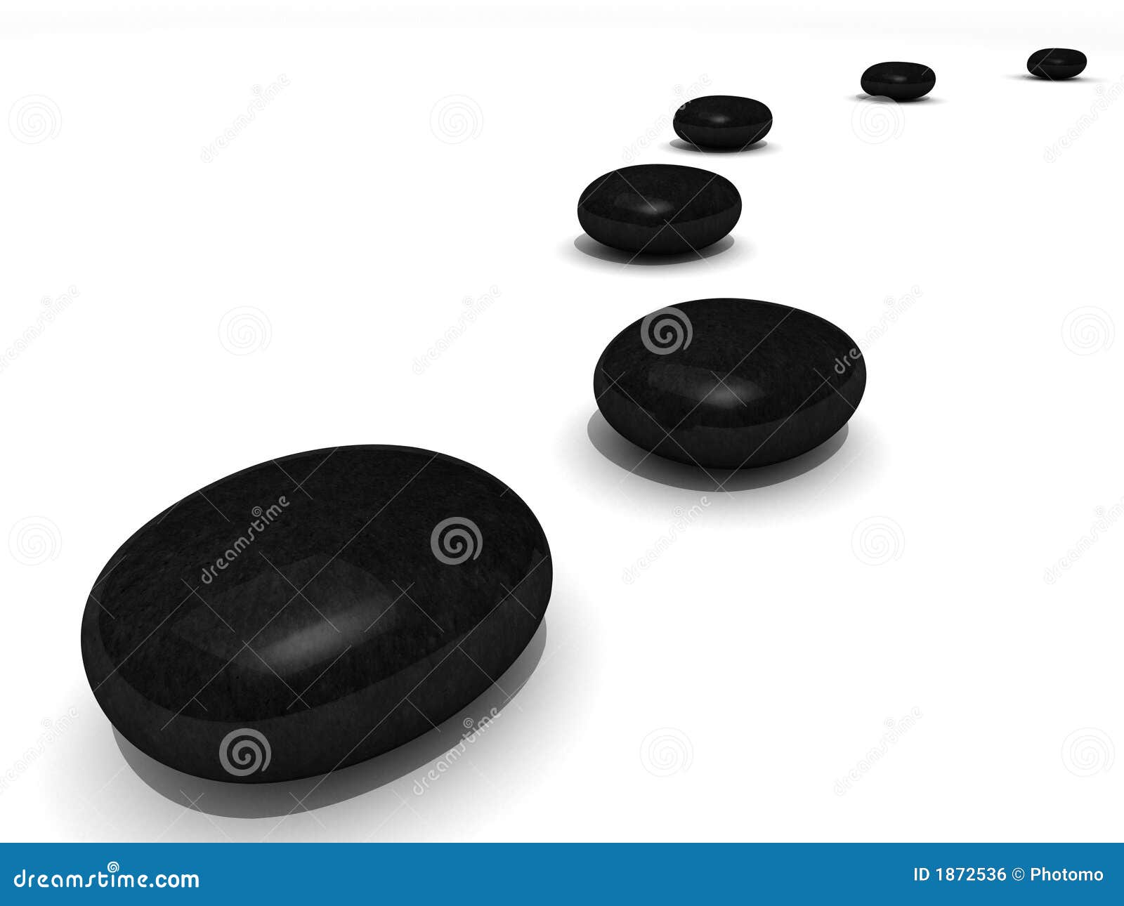 Path of black spa stones stock illustration. Illustration of massage ...