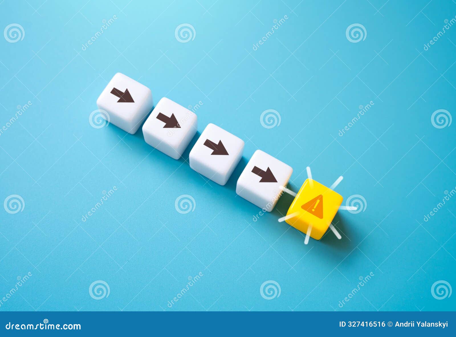 The Path is Blocked by a Sign of Attention. Unexpected Problem Stock ...