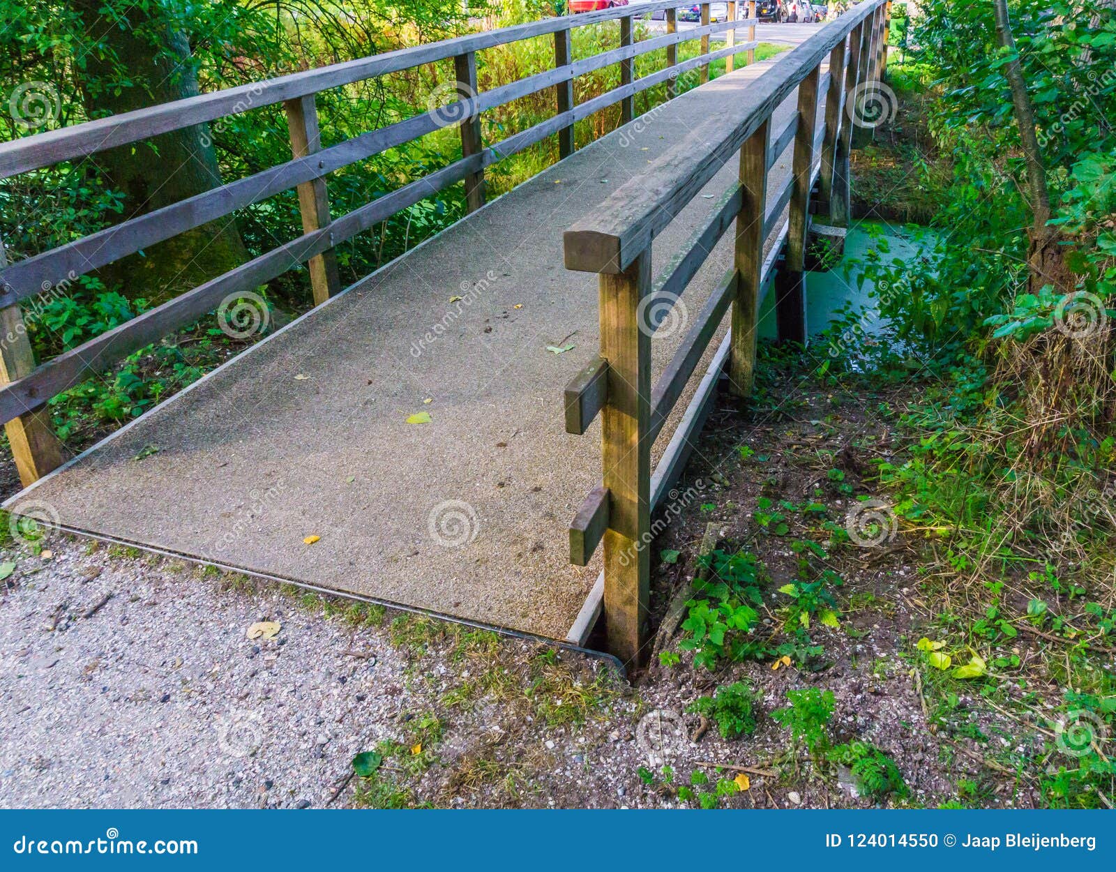 Path Bridge with Wooden Fence in Close Up Stock Photo - Image of stone ...