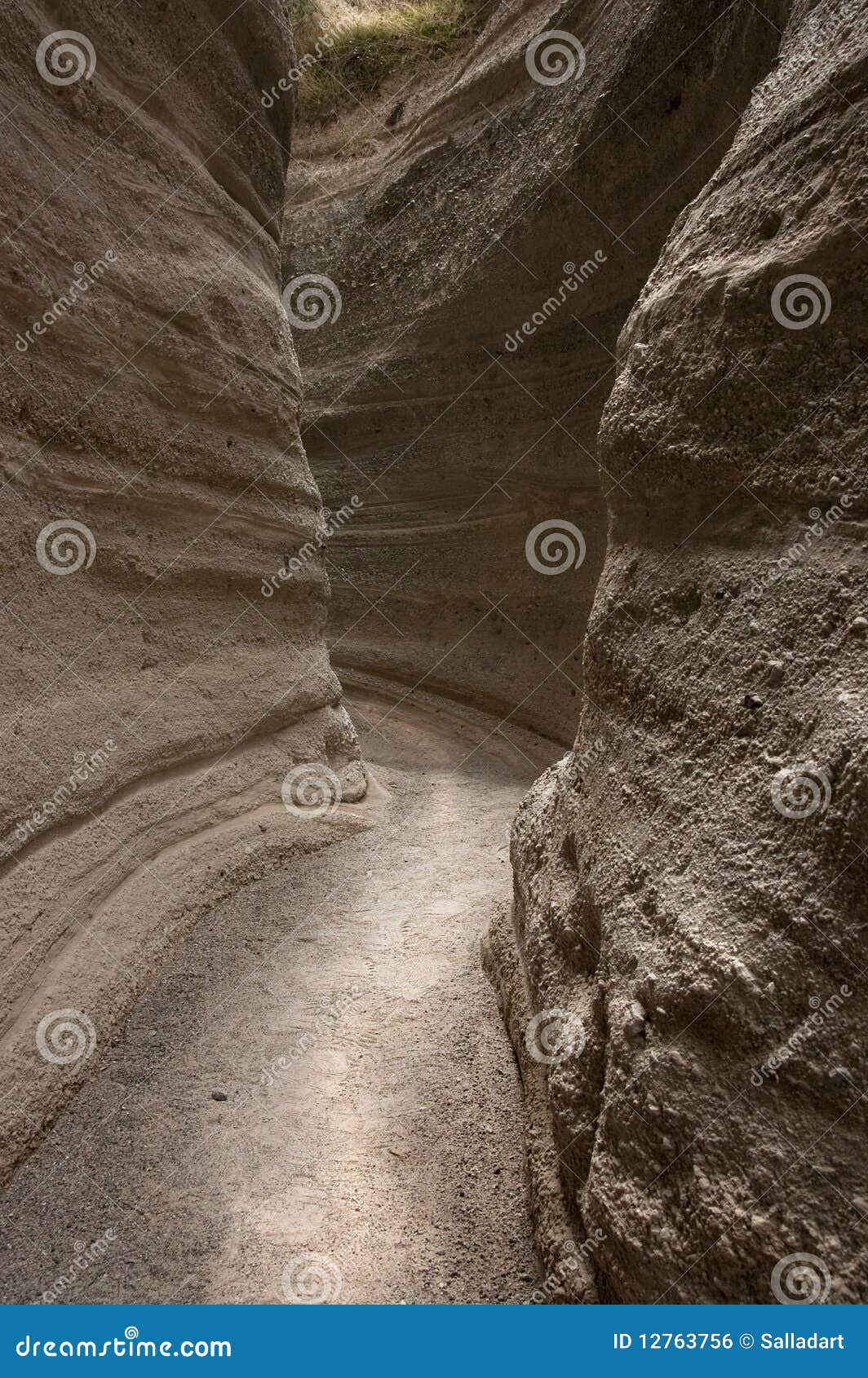 Path through canyon walls. stock photo. Image of indigenous - 12763756