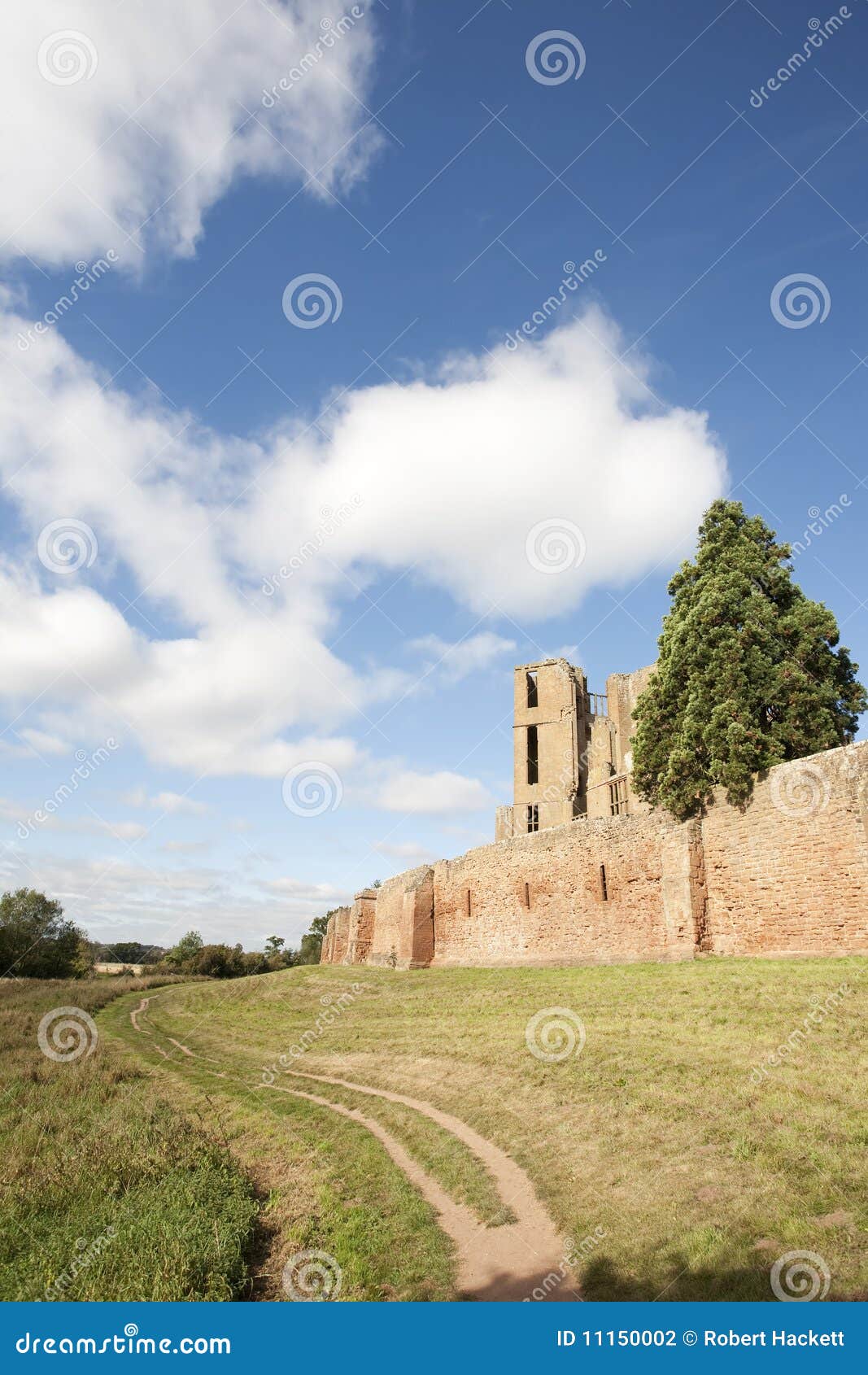 Path by castle wall stock photo. Image of grass, parh - 11150002