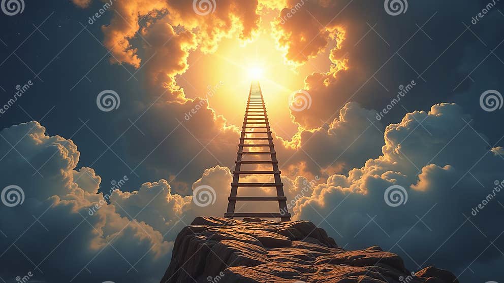 Path into the Clouds Sky, Heaven Concept Stock Photo - Image of cloud ...