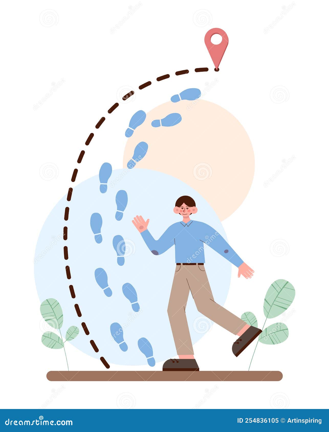 Path Concept. Life Course or Business Way, Plan or Strategy Stock ...