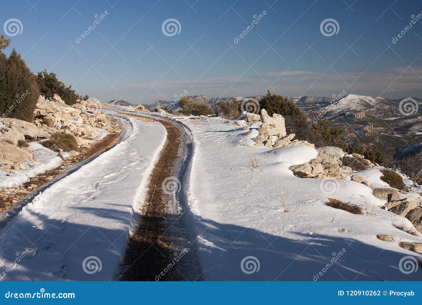 The path curve stock photo. Image of drive, curve, frost - 120910262