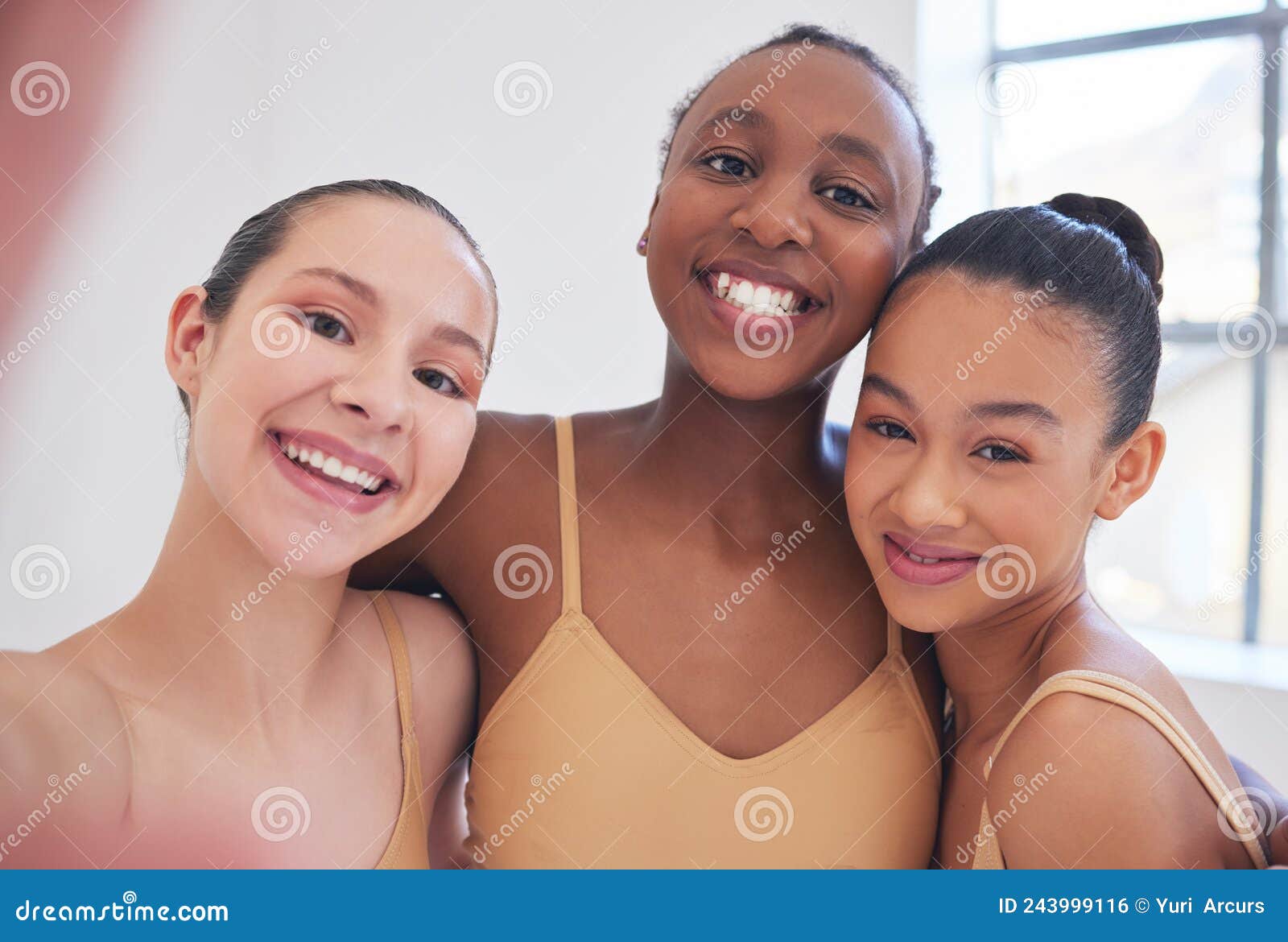 A Path Danced Together. Portrait of a Group of Ballet Dancers Taking a ...