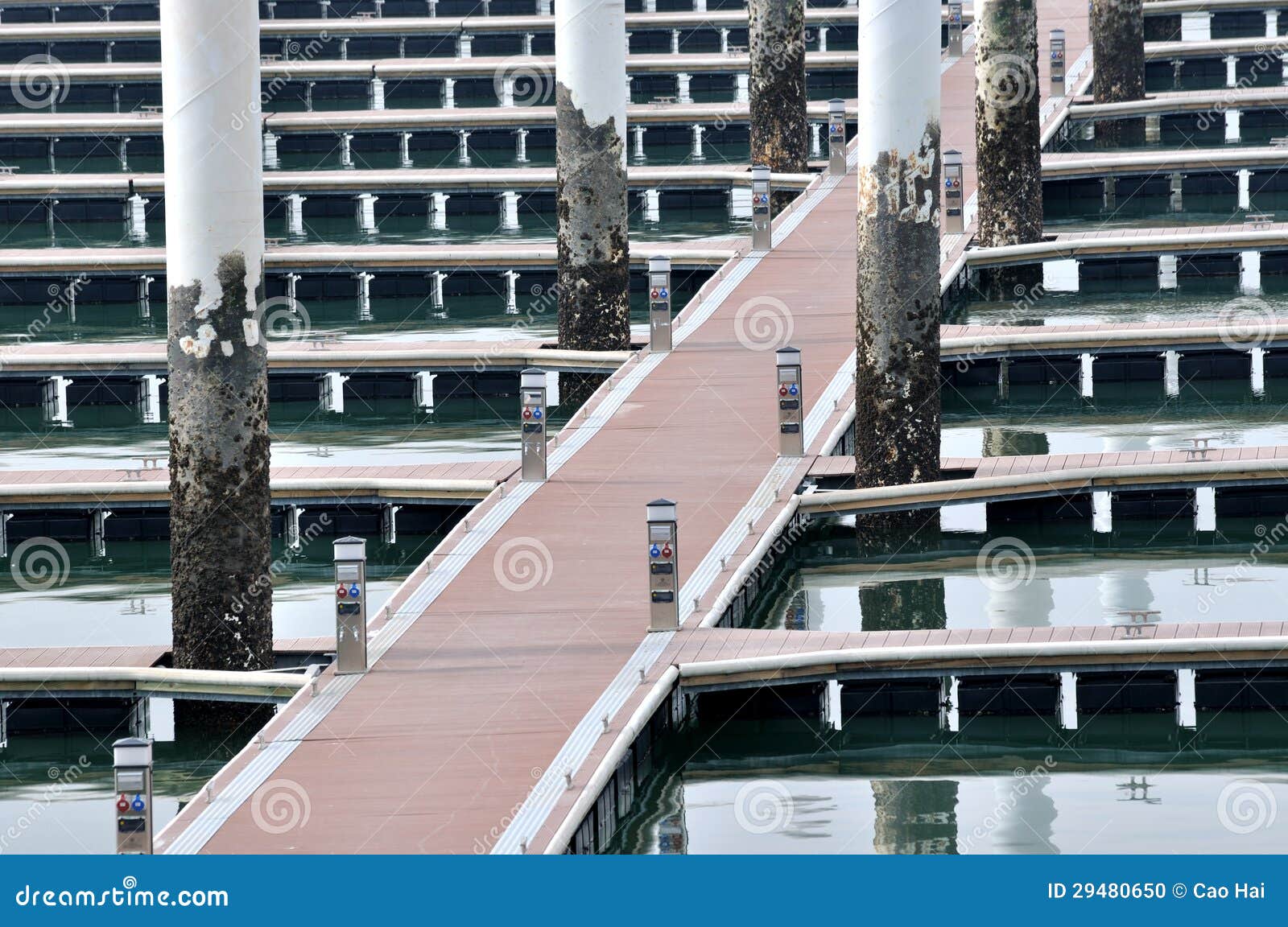 Path through dock area stock photo. Image of empty, maritime - 29480650