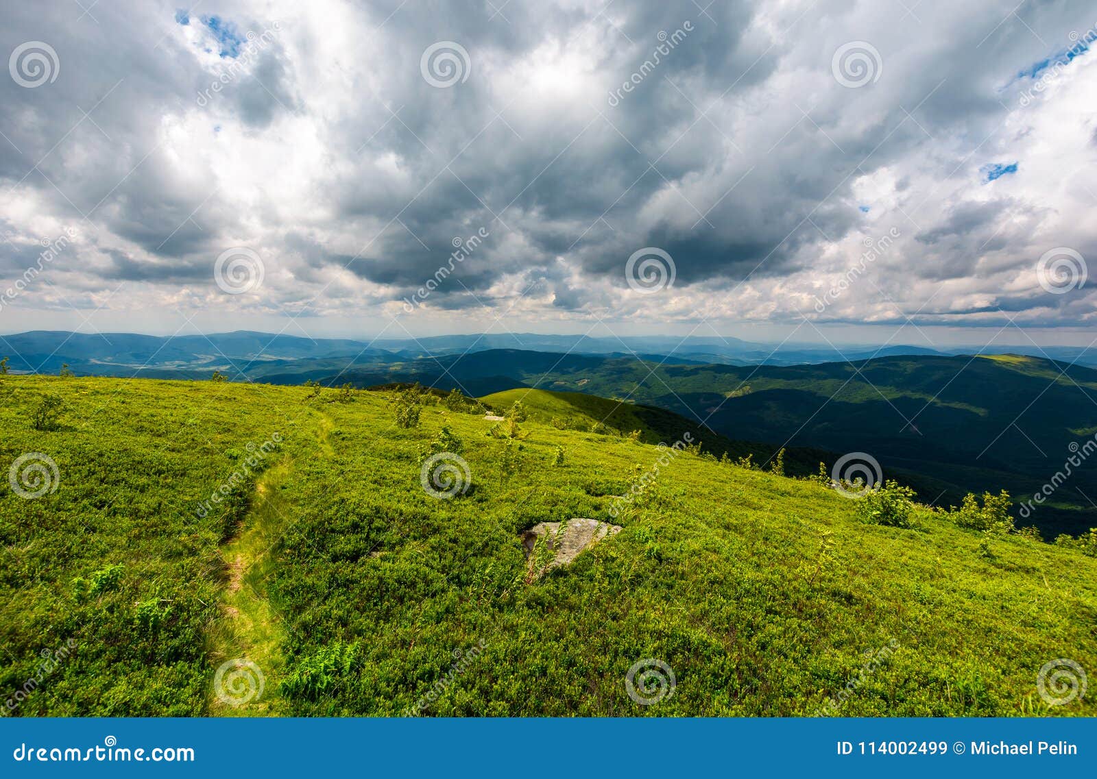 Path Down the Hill among the Rocks Stock Image - Image of layer ...