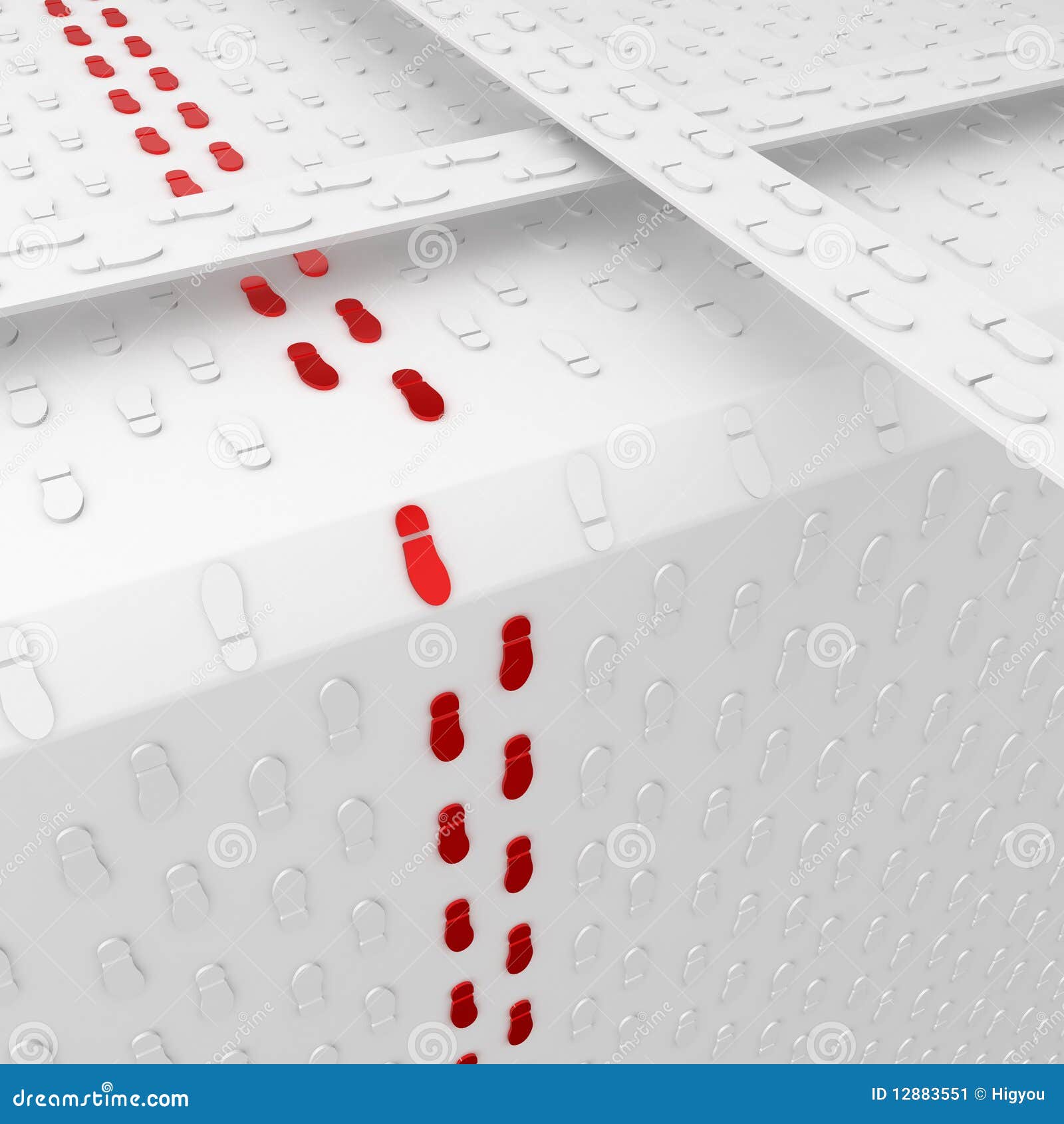 Path Downward stock illustration. Illustration of footprint - 12883551