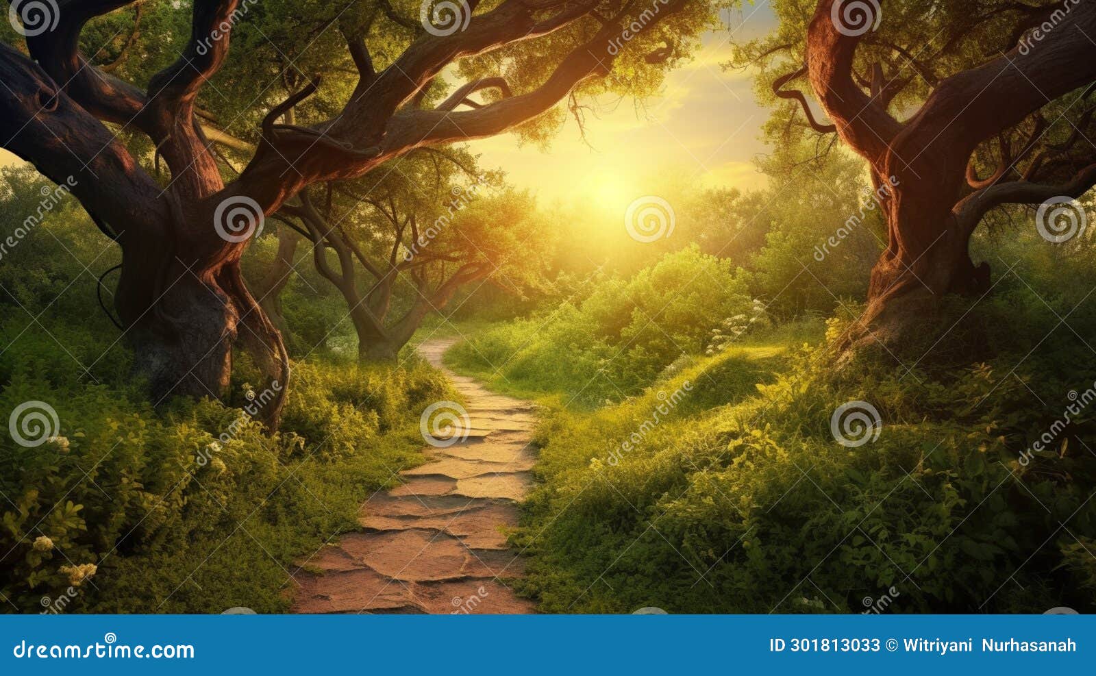 Enchanting Fairytale Scenery Royalty-Free Stock Image | CartoonDealer ...