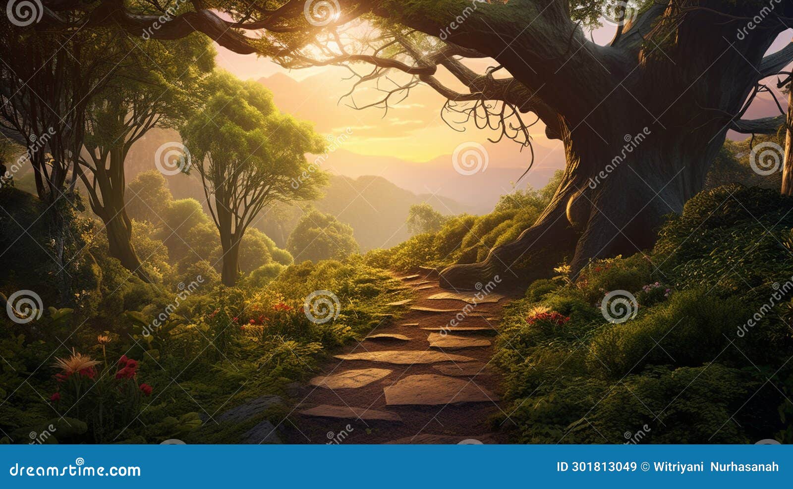 Enchanting Fairytale Scenery Royalty-Free Stock Image | CartoonDealer ...