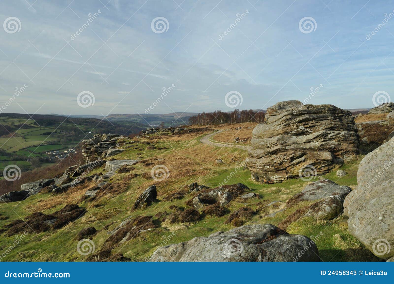 A path on Froggatt Edge stock image. Image of grit, view - 24958343