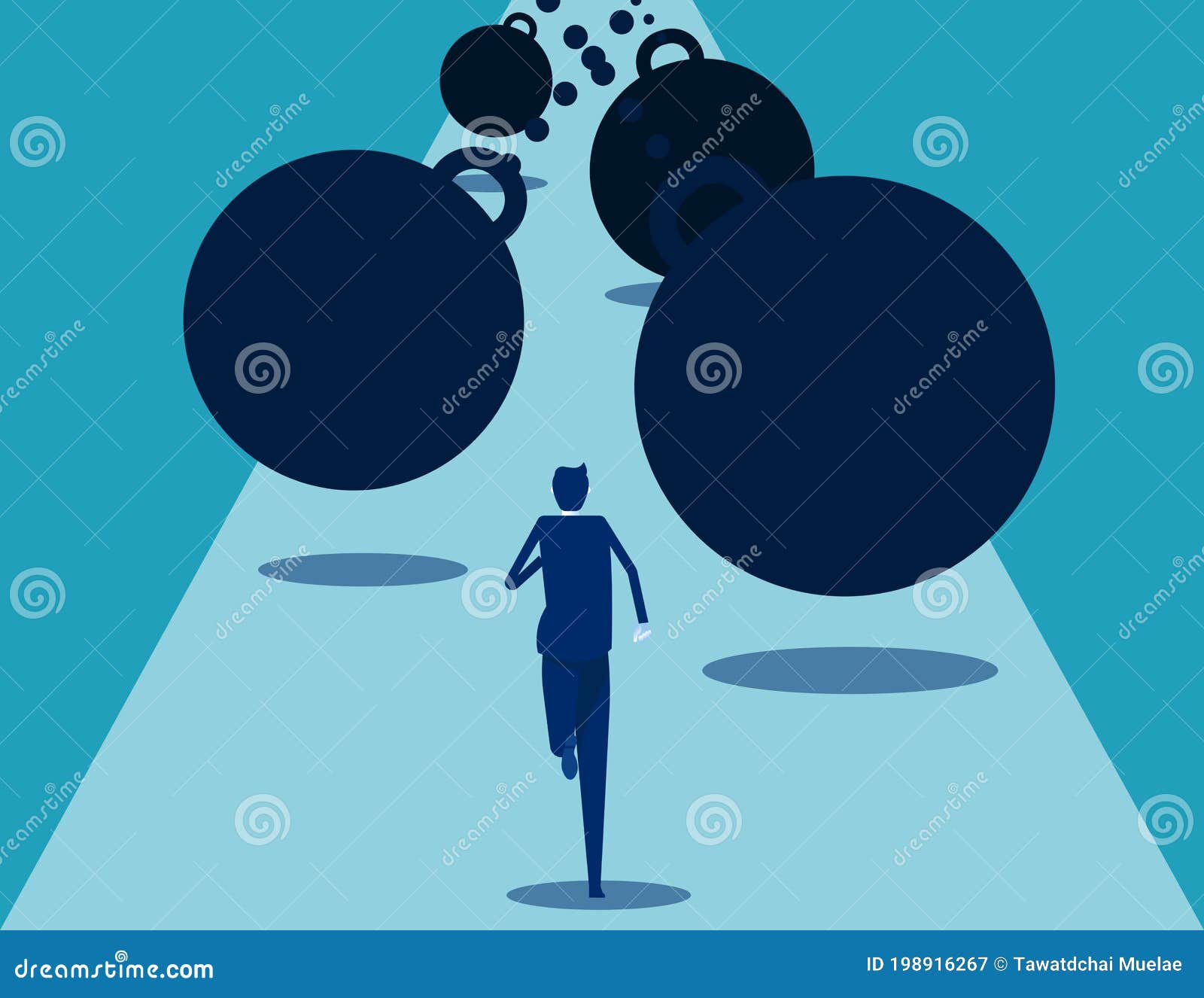 The Path is Full of Obstacles and Challenges Stock Vector ...