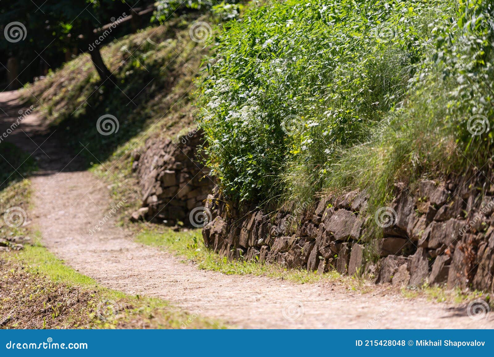 The Path that Goes Under the Rock Stock Photo - Image of leaf, hike ...